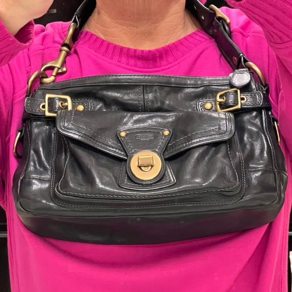 Coach Legacy Bag | Bags | Coach Legacy Black Leather Shoulder Bag With ...